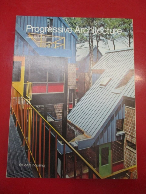 PROGRESSIVE ARCHITECTURE MAGAZINE Aug 1975 Student Housing Berkeley ...