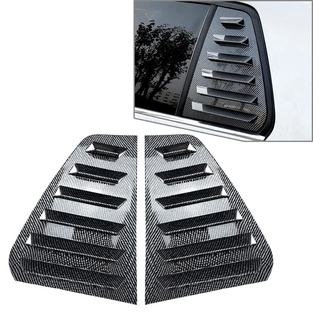 REAR WINDOW SIDE Vent Shutter Louver Cover Trim Fit VW Golf MK7 MK7.5 ...