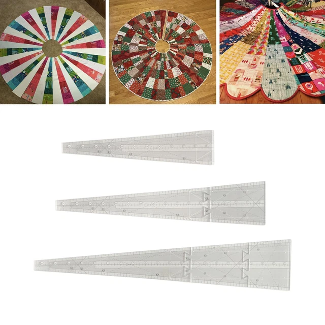 TRIANGLE QUILTING TEMPLATE Sewing Pattern DIY Craft Patchwork Ruler ...