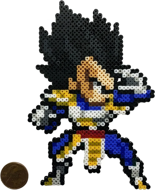 VEGETA DRAGON BALL Z mini perle sprite artkal pixel art armure Saiyan ...