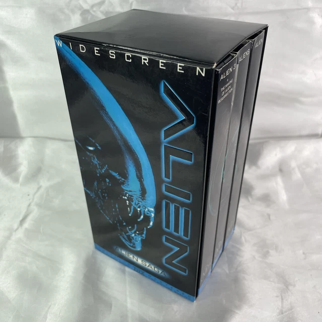 ALIEN SAGA VHS Box Set 1998 Alien,Aliens,Alien 3 Digitally Remastered ...