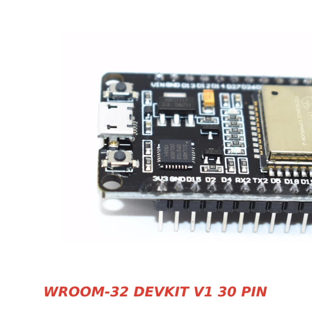CARTE DE DÉVELOPPEMENT Nodemcu ESP32 WROOM-32 DEVKIT V1 WiFi + Bluetooth 30... EUR 10,09 ...