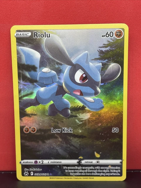 RIOLU FULL ART GG26/GG70 Galarian Gallery Pokemon Crown Zenith - NM or ...