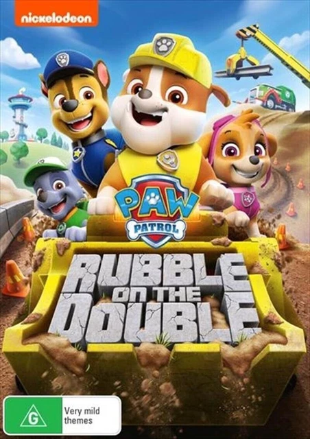 PAW PATROL : Rubble On The Double DVD TV Shows (2020) Jaxon Mercey New ...