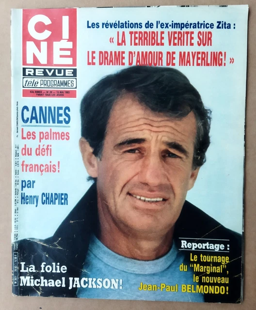 -- CINÉ TÉLÉ Revue (20). Belmondo -- Mai 1983 EUR 5,00 - PicClick FR