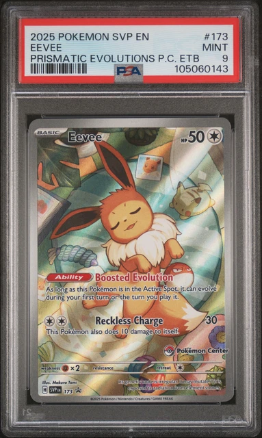2025 POKEMON PRISMATIC Evolutions Pokemon Center Etb Promo Svp #173 ...