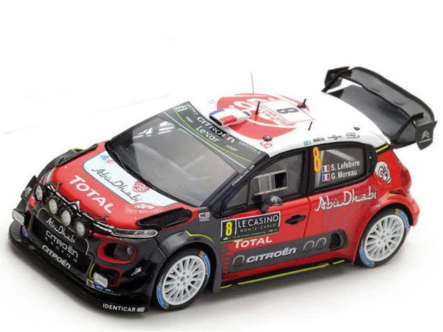 SPARK MODEL 1:43 S5159 Citroen C3 WRC #8 Rally Montecarlo 2017 Lefebvre ...