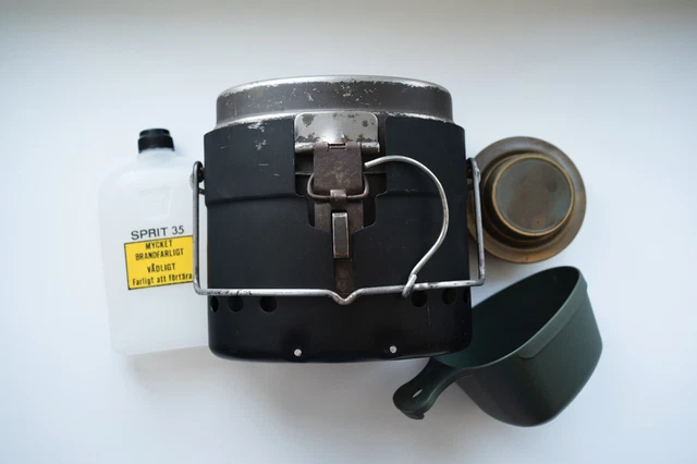 SWEDISH ARMY STAINLESS M40 mess kit Trangia camping kit w kuksa cup (2 ...