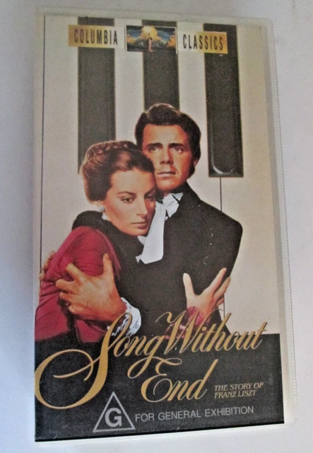 VHS VIDEO TAPE Song without End (1960) (1995 VHS) The Story of Franz ...