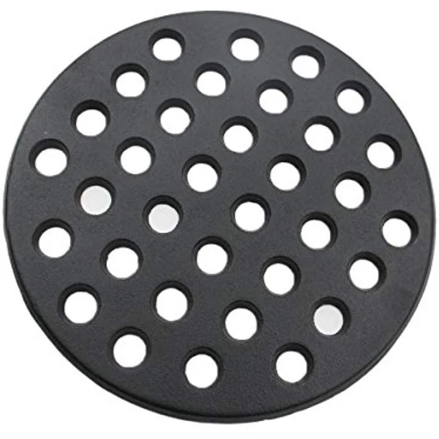 ROUND CAST IRON Grate, Bbq High Heat Charcoal Plate Fit Large Big Green ...