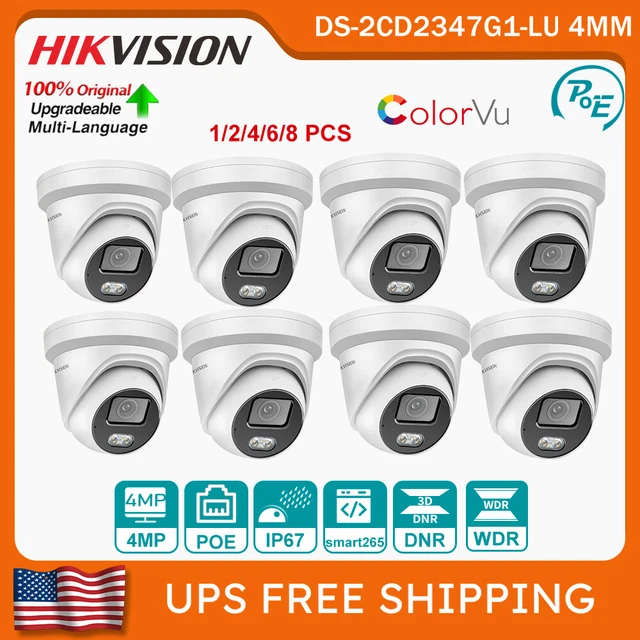 HIKVISION 4MP COLORVU DS-2CD2347G1-LU+DS-2CD2347G2-LU+DS-2CD2347G2-LSU/SL IP CAM £169.72 ...