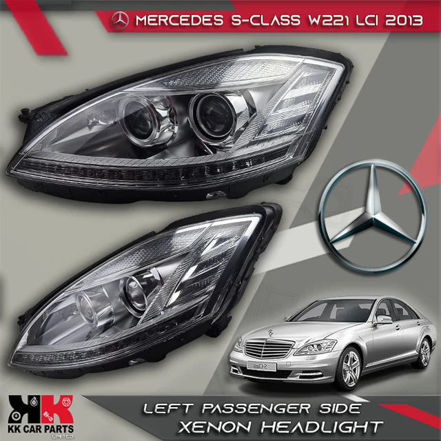MERCEDES BENZ S-CLASS W221 Lci Xenon / Led 2013 Left Passenger Side Headlight £475.00 - PicClick UK