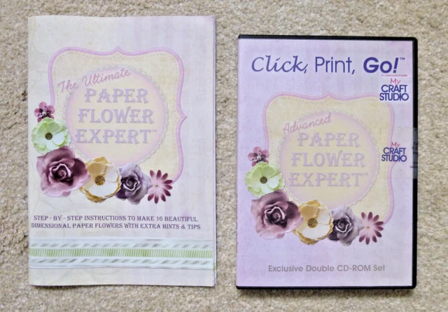 MY CRAFT STUDIO CD Rom -Advanced Paper Flower Expert + Ultimate step by ...