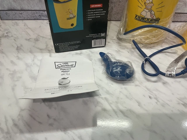 THE SIMPSONS POPCORN Maker: Homer Simpson 2006 - Boxed & Working: Never ...