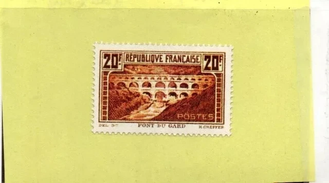 FRANCE TIMBRE N° 262 NEUF** GOMMEE ANNEE1929 PONT DU GARD faux EUR 8,00 ...