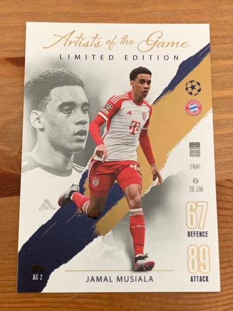 TOPPS MATCH ATTAX 2024 Jamal Musiala Artists Of The Game Limited ...