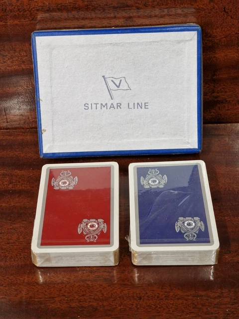 VINTAGE SITMAR LINE Boxed Set of Deck of Playing Cards Piatnik Vienna £ ...