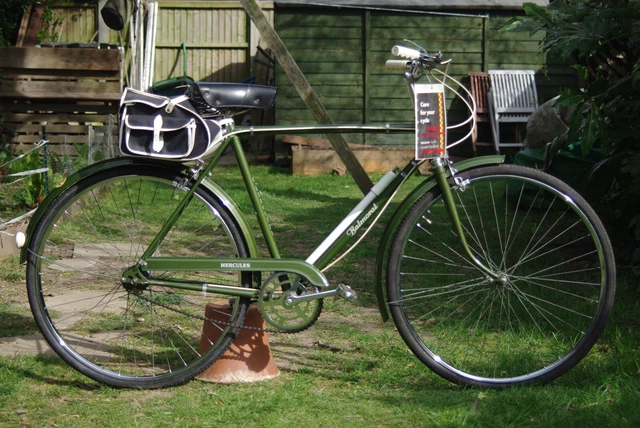 VINTAGE HERCULES BALMORAL racing green bike, Brooks saddle, Fantastic ...
