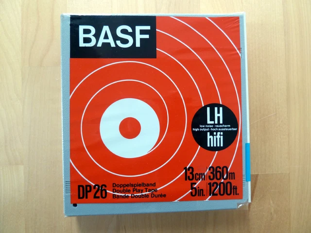 BASF DP26 BANDE Magnetique Vierge | 13cm - 360m | Scellé EUR 9,70 ...