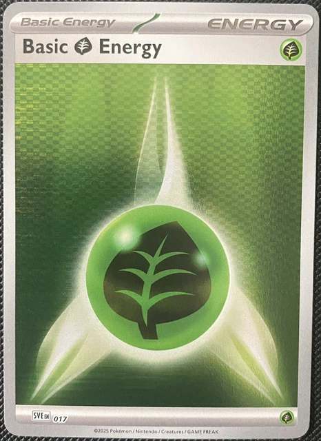 BASIC GRASS ENERGY #017 Black Bolt White Flare Holo - Pokémon Card £1. ...