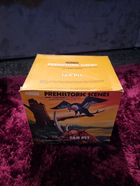 ORIGINAL AURORA TAR Pit model kit prehistoric scenes Rare £99.00 ...