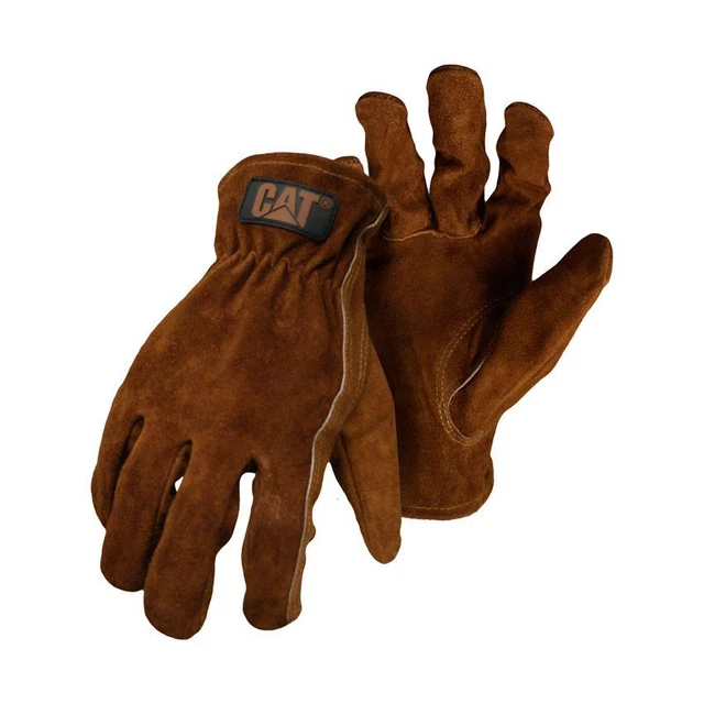 NEW CATERPILLAR CAT Leather Rigger Work Safety Truckie Glove Package ...