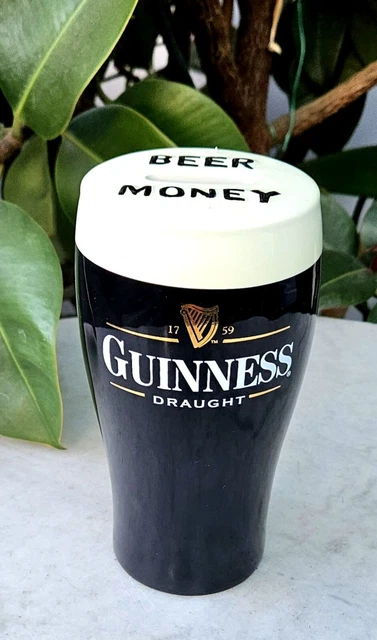 GUINNESS CERAMIC Money Box pint shaped design -C12 £18.00 - PicClick UK