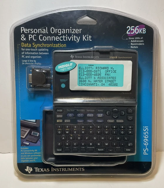 TEXAS INSTRUMENTS PERSONAL Organizer & PC Connectivity Kit PS-6965Si ...