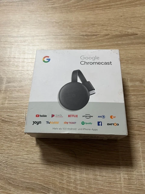 GOOGLE CHROMECAST HDMI Streaming Stick Schwarz Model: NC2-6A5 EUR 22,00 ...