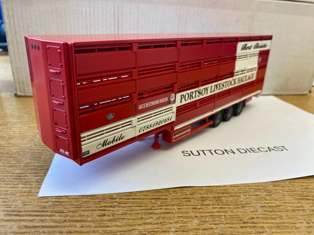 CORGI MODERN TRUCK Heavy Haulage Bert Christie Livestock Trailer 1/50 ...