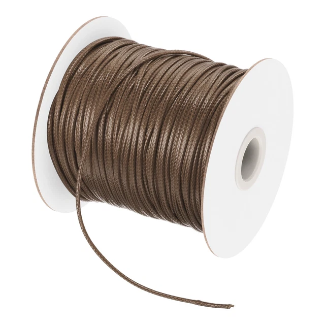 BROWN 3MM WAXED Cord 44 Yard Wax Bead Thread String for Jewelry Making ...