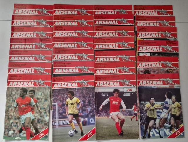 ARSENAL MATCHDAY PROGRAMMES: 1983-84 Job Lot Bundle x28 £22.52 ...