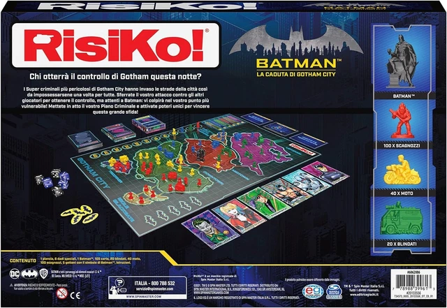 BATMAN GOTHAM CITY Risk Board Game Strategy Game DC Comics First ...