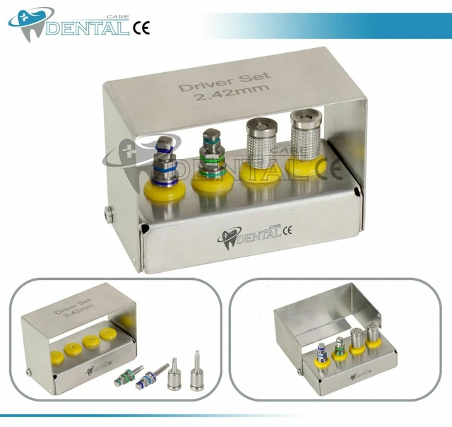 4 DENTAL HEX Drivers Adapter for Implant Ratchet Long & Short 2.42mm ...