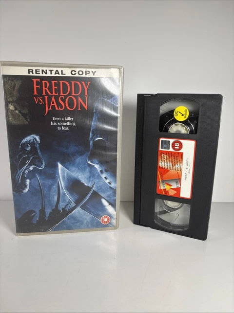 FREDDY VS JASON Ex Vermietung Big Box VHS - Selten Video Klebeband ...
