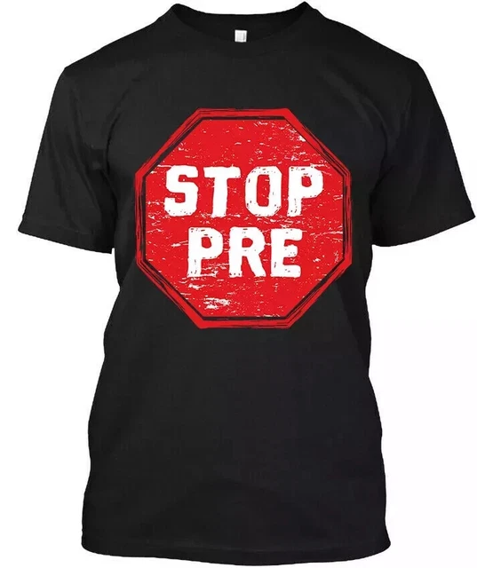 STOP PRE STEVE Prefontaine American Long-distance Runner T-Shirt Size S ...