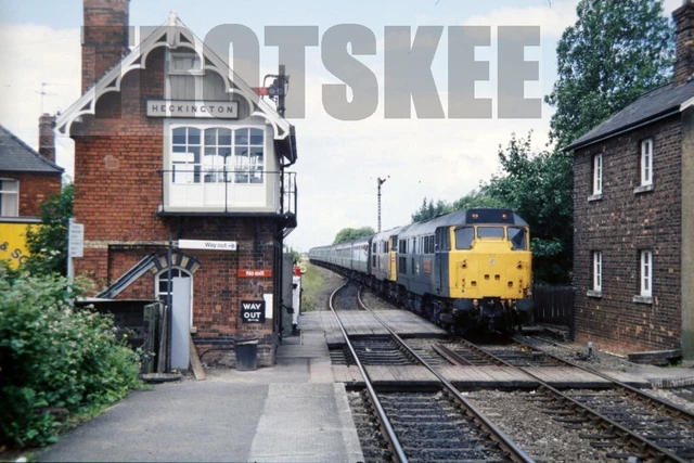 35MM SLIDE BR British Rail Diesel Loco Class 31 31428 Heckington 1988 ...