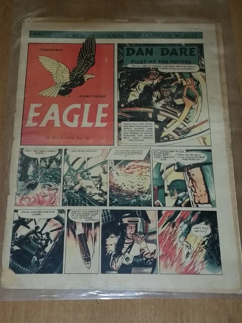 EAGLE #16 28TH July 1950 Dan Dare British Weekly Comic *Worn* EUR 7,15 - PicClick IT
