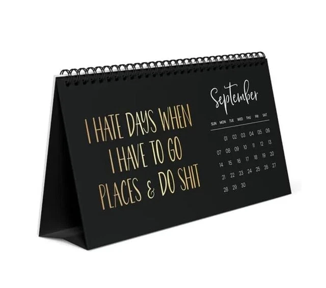 2025 FUNNY CALENDAR, 2025 Humor Work Swear Affirmations Desk Calendar ...