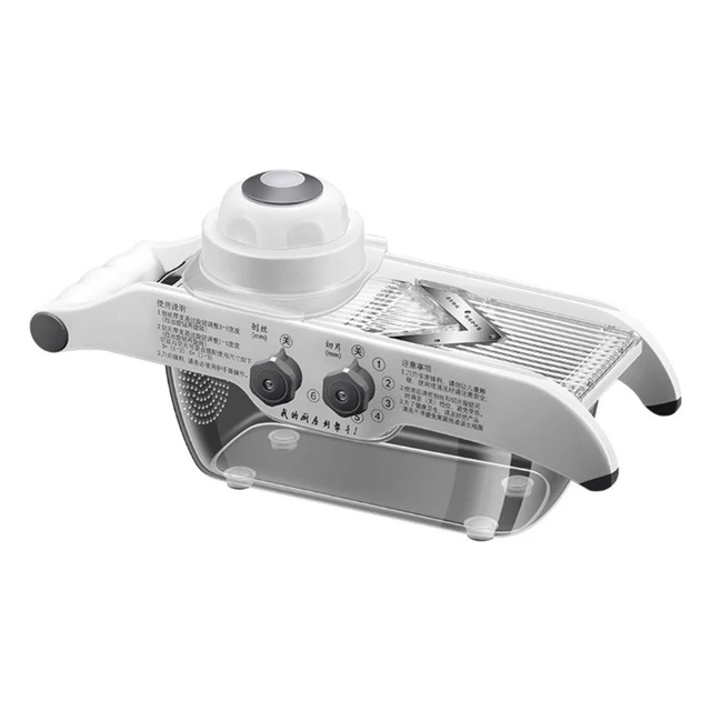 VEGETABLE SLICES POTATO Slicer Chopper Adjustable Thickness Lemon ...