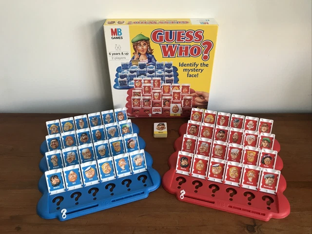 VINTAGE (2000) GUESS Who? Classic Board Game MB Games 6 years up, 2 ...