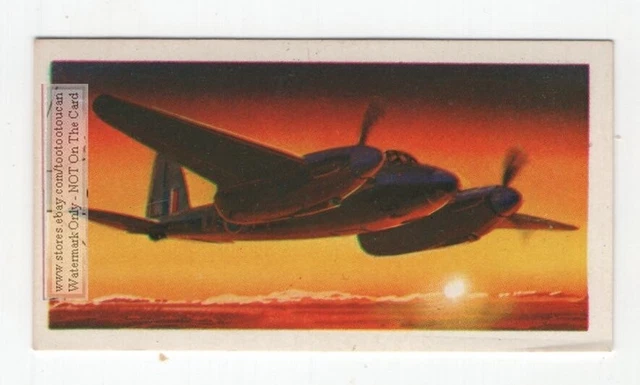 WWII DE HAVILLAND Mosquito RAF FIghter Bomber Plane Vintage Ad Trade ...