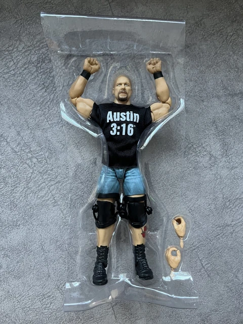 WWE STONE COLD Steve Austin Elite Then Now Forever 60Th Wrestling Figure New £35.99 - PicClick UK