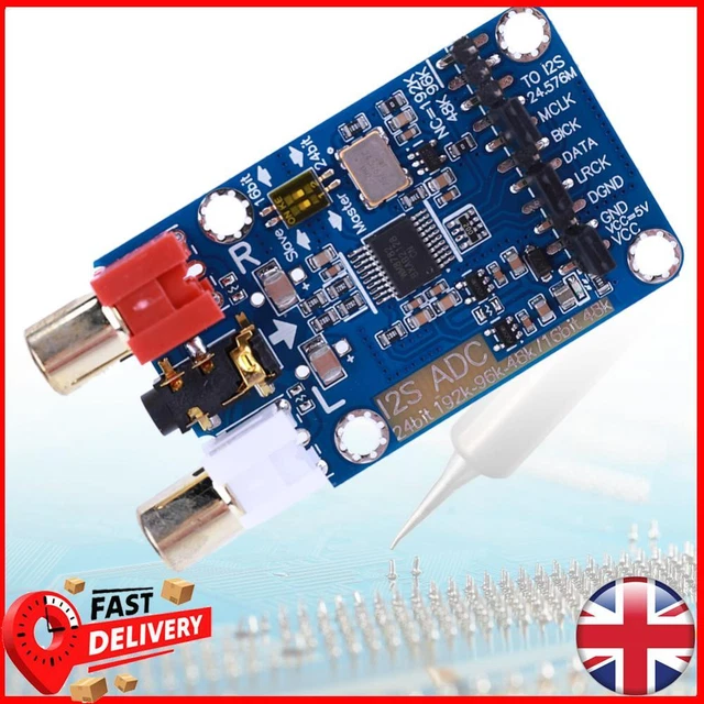 I2S ADC AUDIO I2S Capture Card Module Support 3.5MM/RCA Input Audio ...
