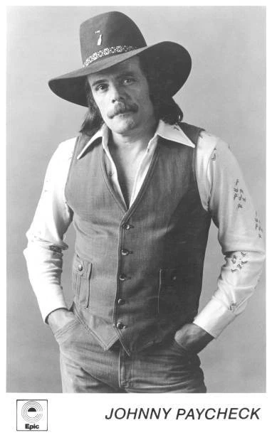 COUNTRY SINGER JOHNNY Paycheck poses for a portrait 1977 OLD MUSIC ...