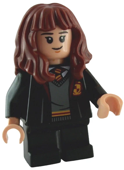 LEGO HERMIONE GRANGER minifigure Grifondoro abito Harry Potter hp315 ...