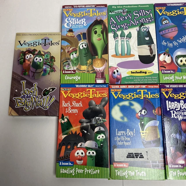 VEGGIETALES VHS 1997-2000 Lot Of 10 Peer Pressure, Telling The Truth ...