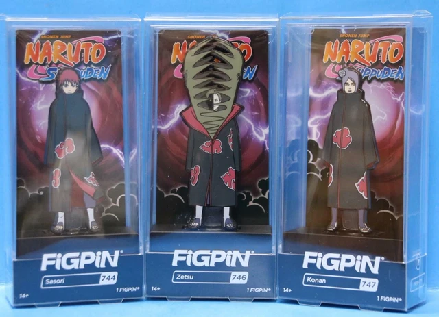 LOT DE 3 FIGPIN NARUTO SASORI, ZETSU, KONAN avec étui rigide 744,746 ...