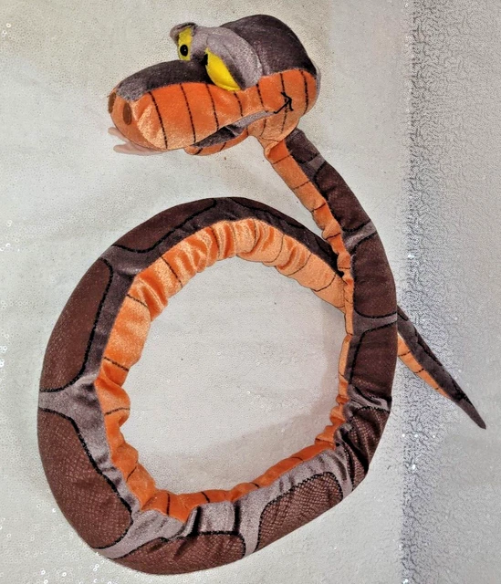 WALT DISNEY WORLD Jungle Book Kaa Snake Hand Puppet Plush Toy RARE Vtg ...