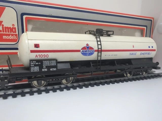 LIMA OO HO Gauge 302913 Bogie Oil Tanker A1090 ‘Amoco Sheffield' Model ...